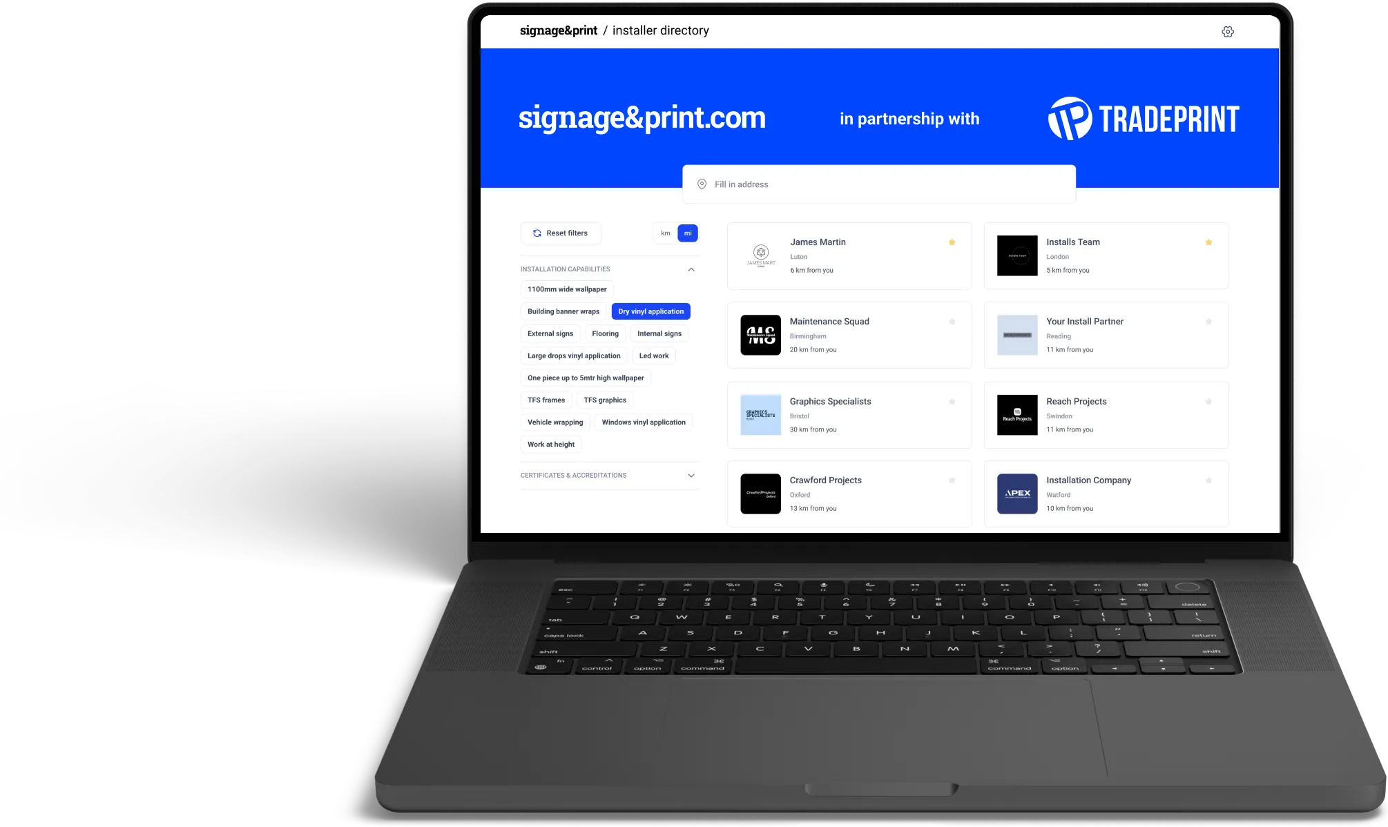 Signage & Print Installer Directory - signage&print.com (partnering with Tradeprint)